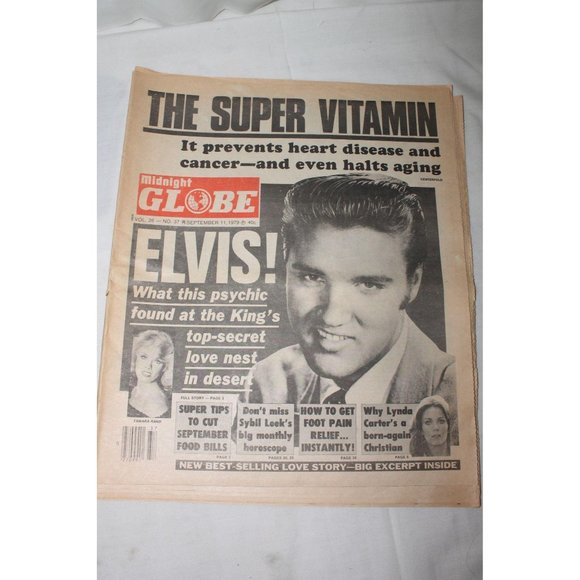 Other | Vintage Lot Of 1 Elvis Presley Tabloids Magazines | Poshmark